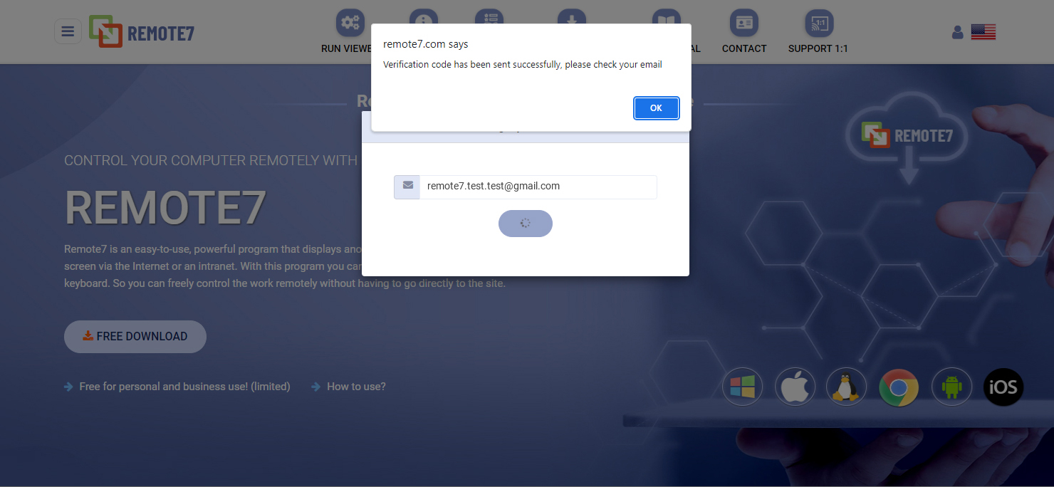 Password retrieval | Remote7